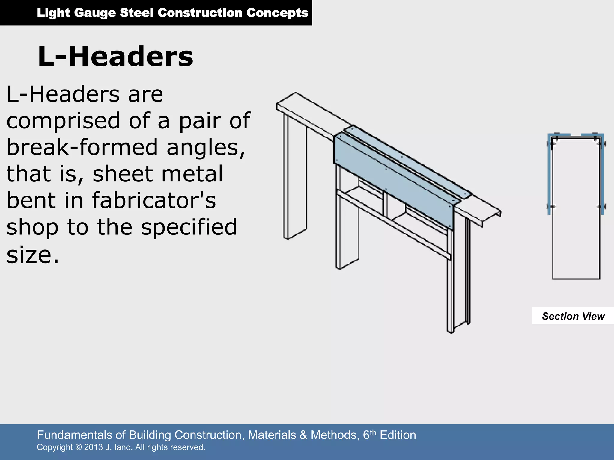 Chapter 12 Light Gauge Steel Frame Construction | PPTX