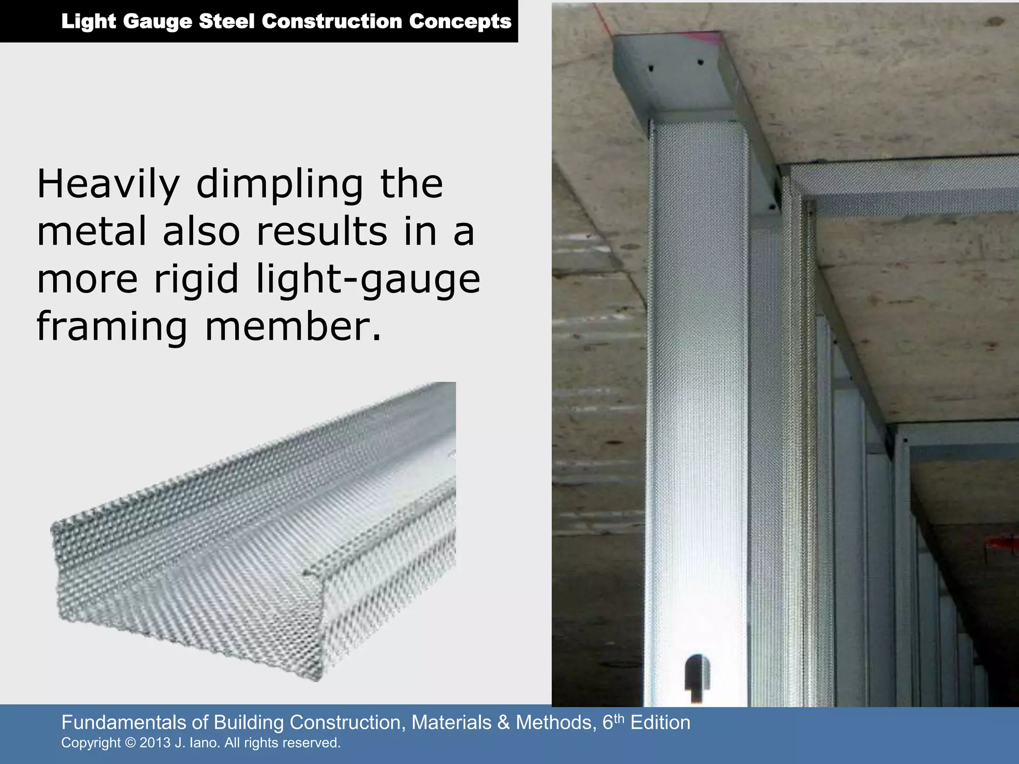 Chapter 12 Light Gauge Steel Frame Construction | PPTX