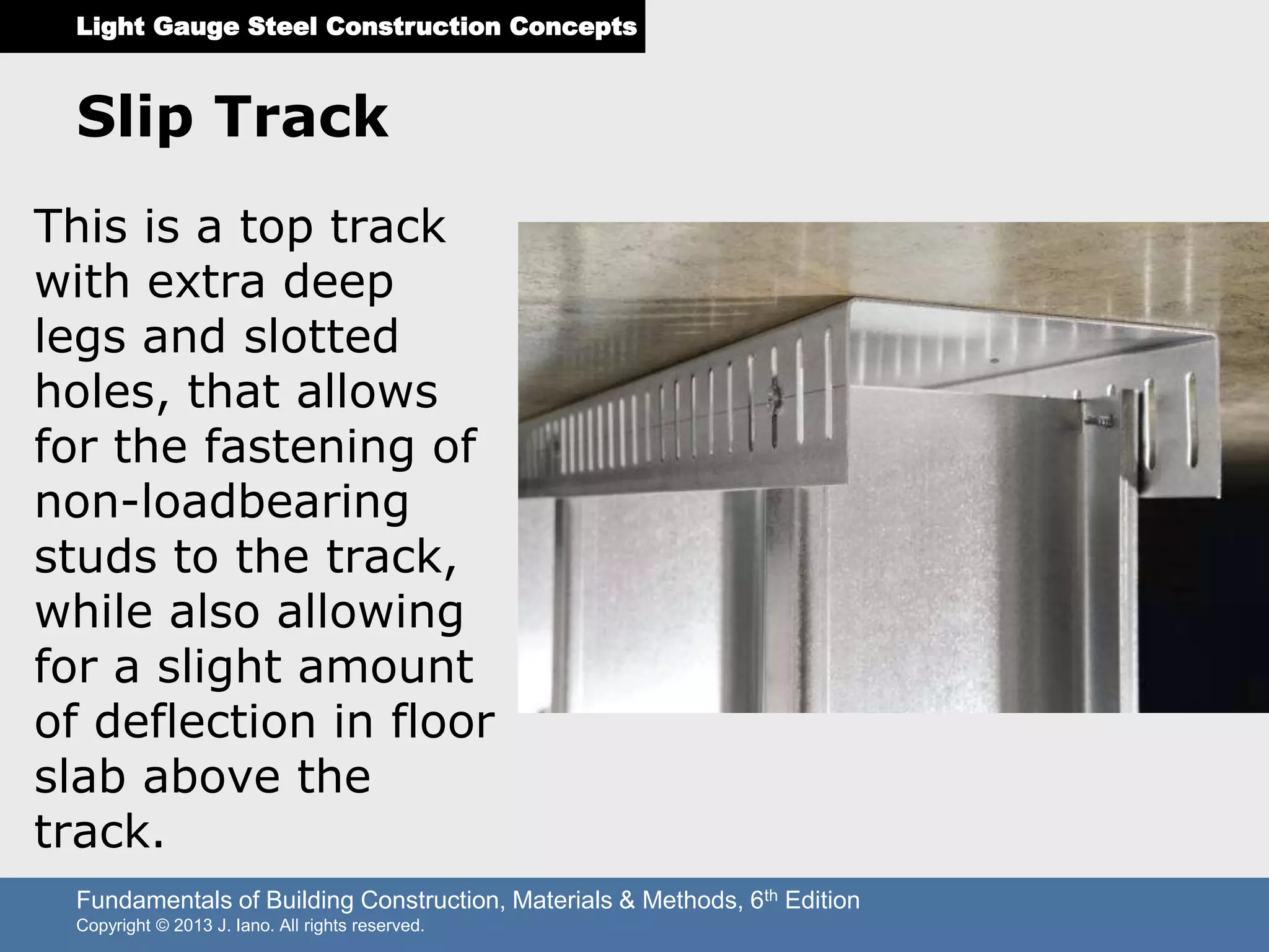 Chapter 12 Light Gauge Steel Frame Construction | PPTX