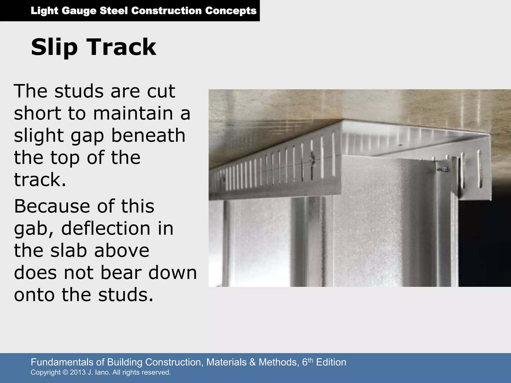 Chapter 12 Light Gauge Steel Frame Construction | PPTX