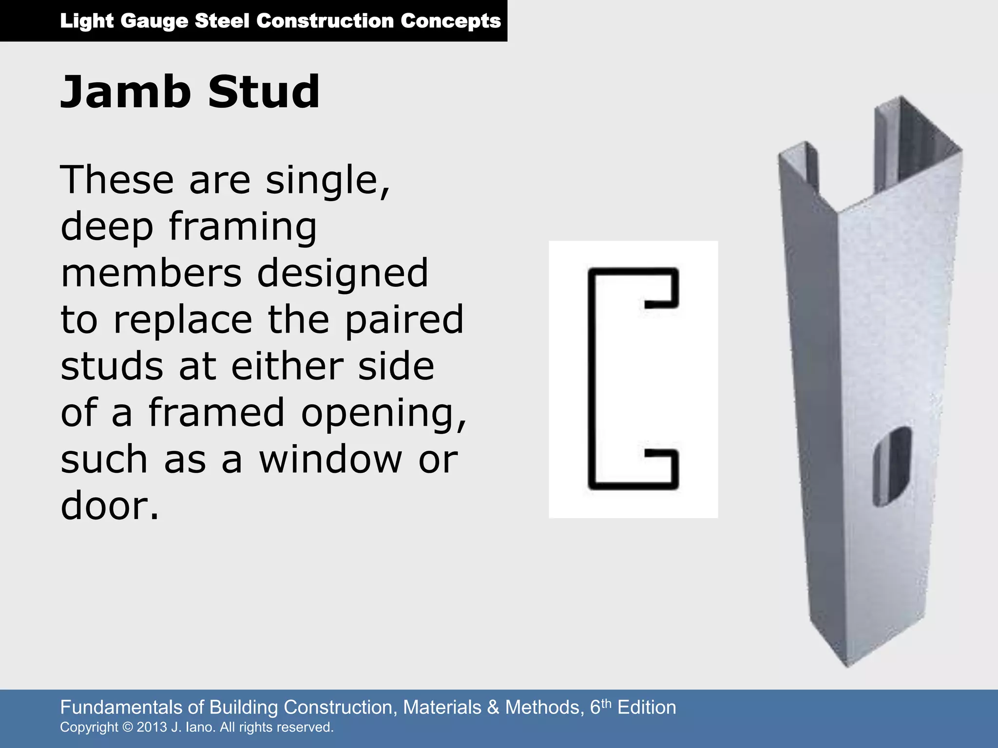 Chapter 12 Light Gauge Steel Frame Construction | PPTX