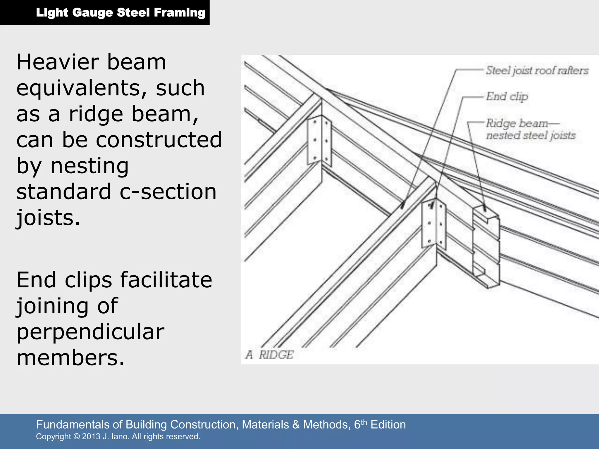 Chapter 12 Light Gauge Steel Frame Construction | PPTX