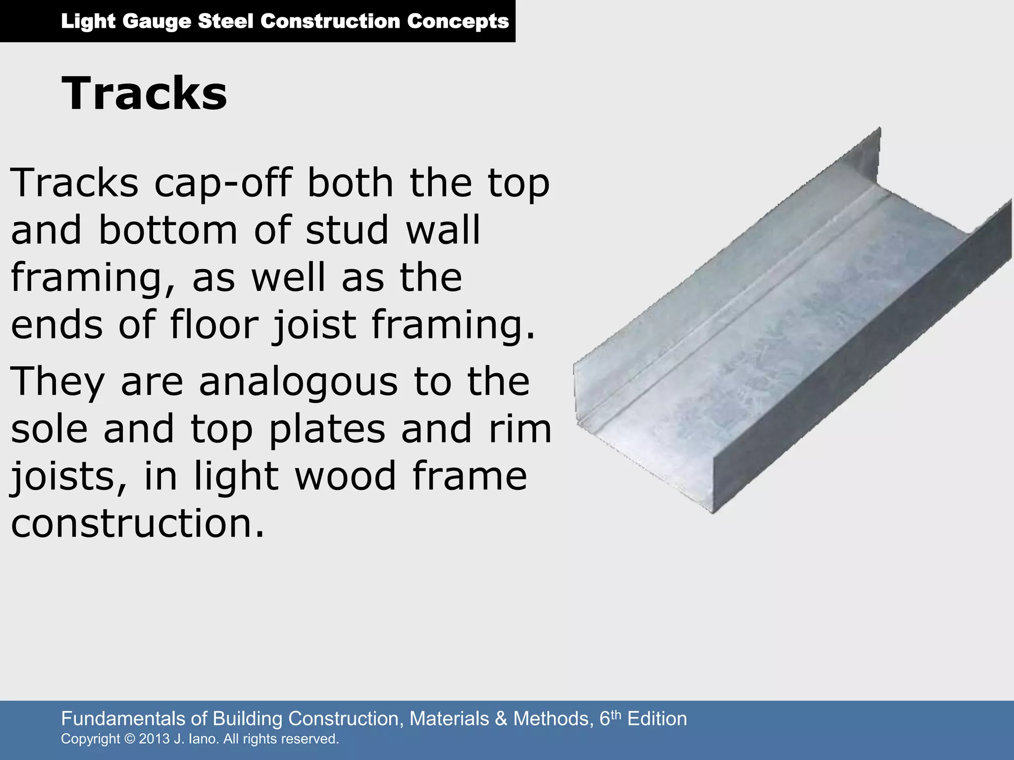 Chapter 12 Light Gauge Steel Frame Construction | PPTX