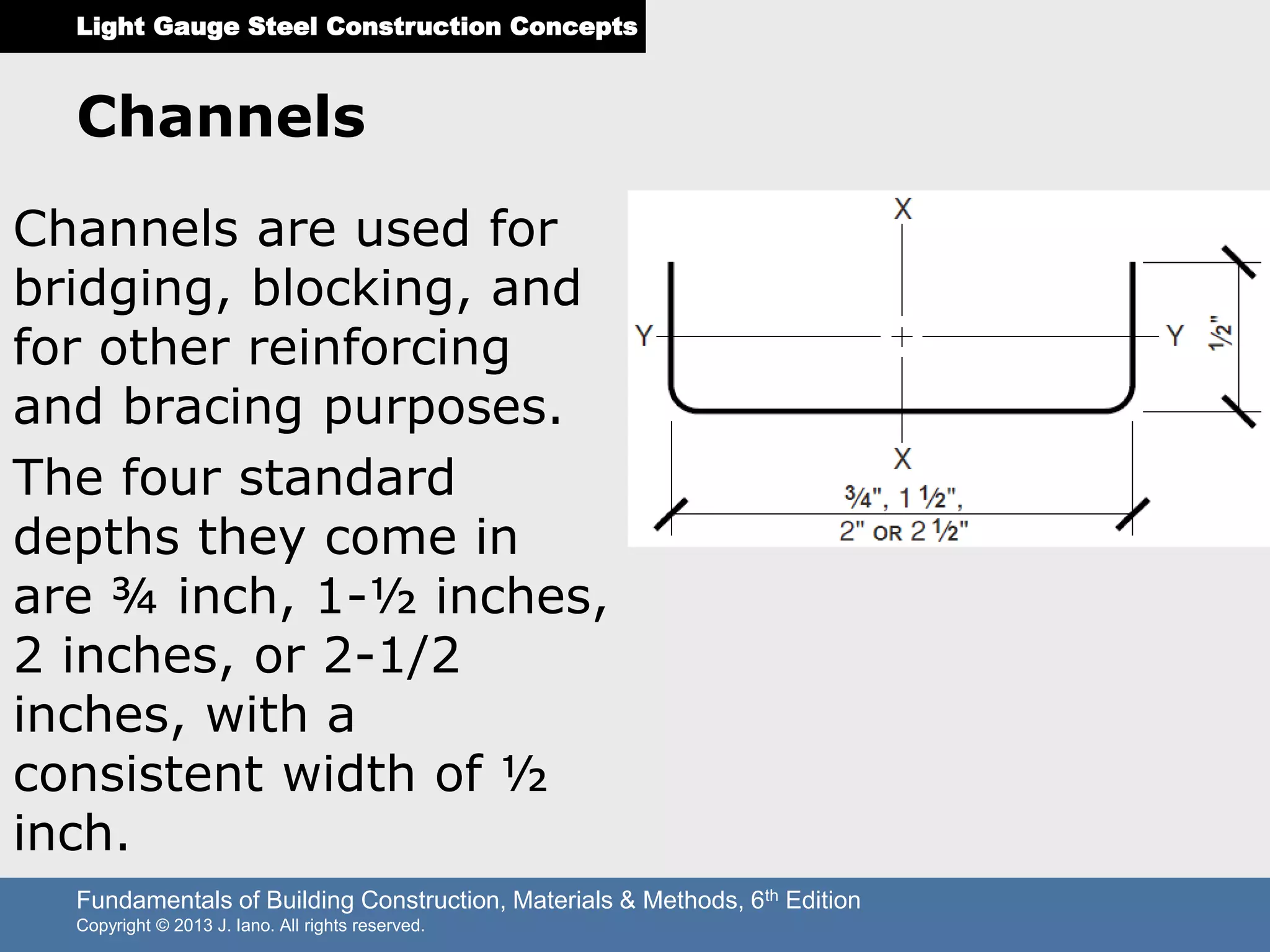 Chapter 12 Light Gauge Steel Frame Construction | PPTX
