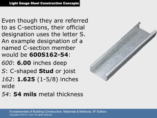 Chapter 12 Light Gauge Steel Frame Construction | PPTX