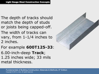 Chapter 12 Light Gauge Steel Frame Construction | PPTX