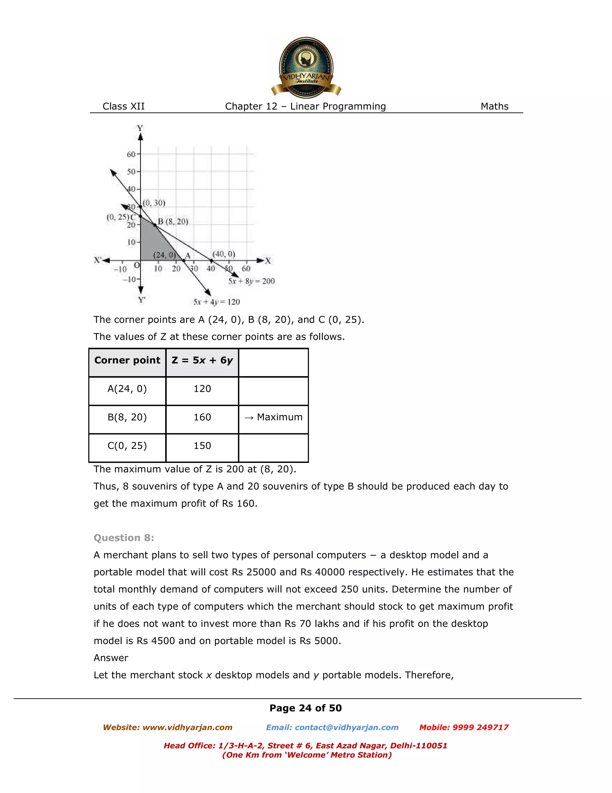 Chapter 12 linear_programming | PDF