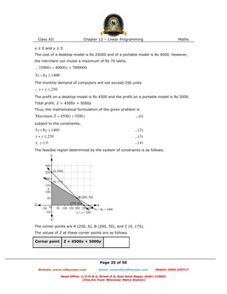 Chapter 12 linear_programming | PDF