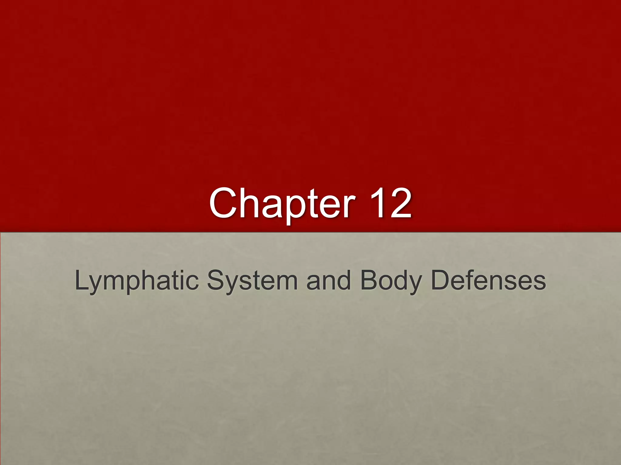 Chapter 12 lymphatic system | PPT