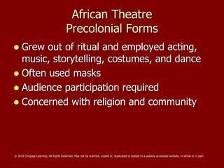 Chapter 12: Non Western Theatre | PPTX | Theater Venues | Attractions