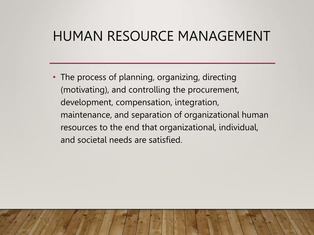 chapter 12 Human Resources Management.ppt | Resume Writing and Advice ...