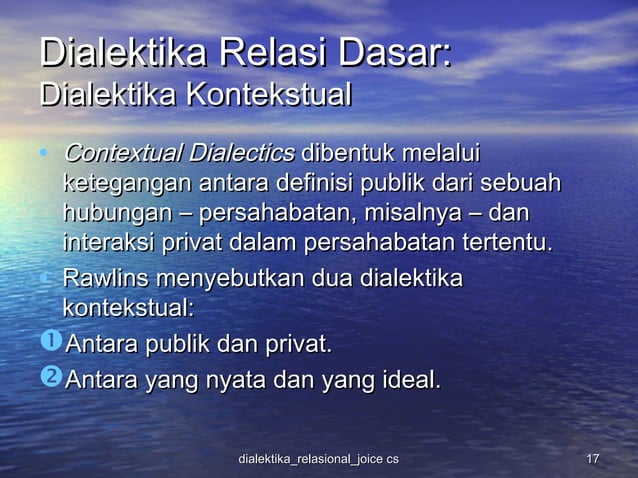 Chapter 12 ppt (relational dialectics) | PPT