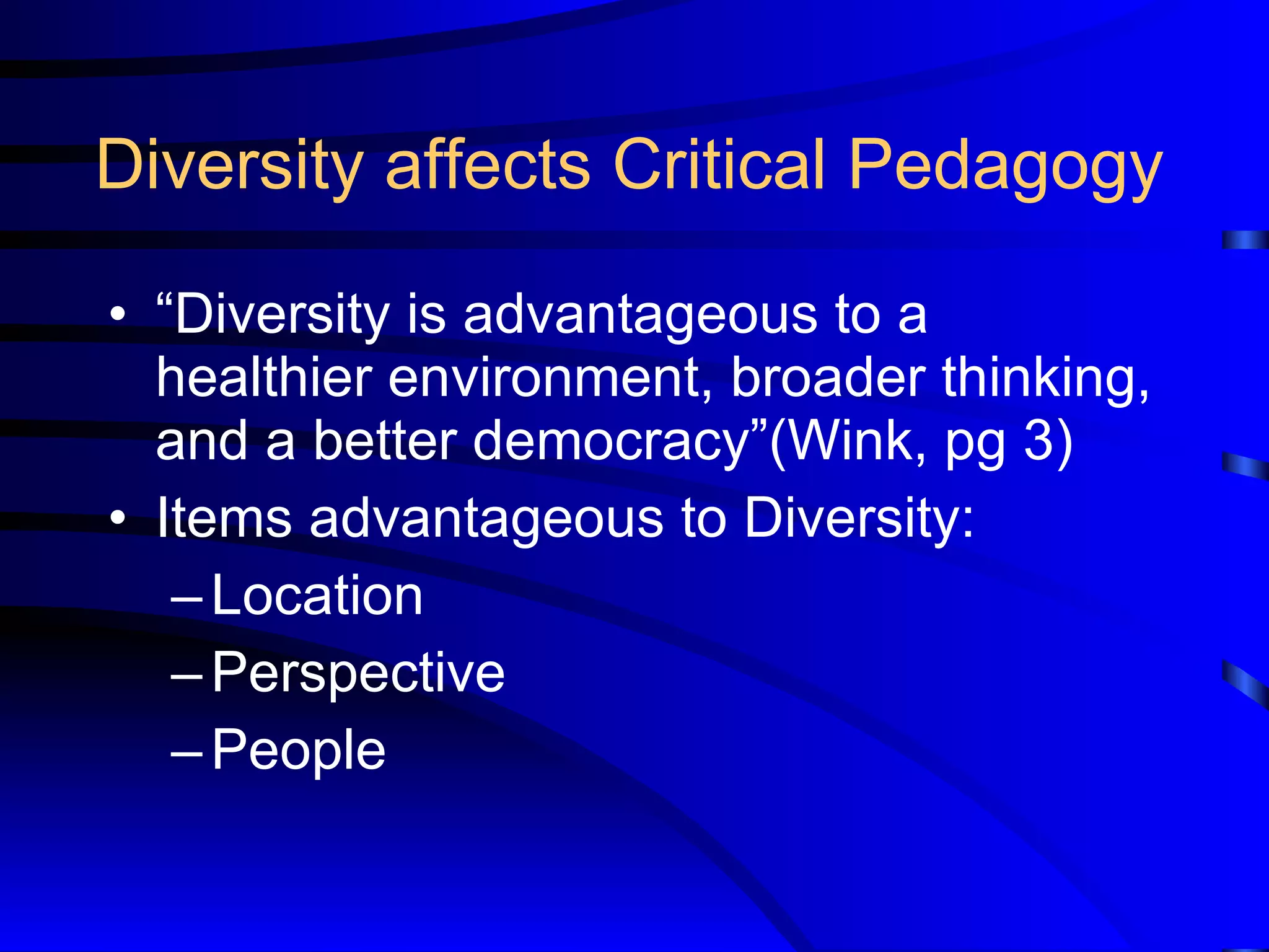 Critical Pedagogy | PPT