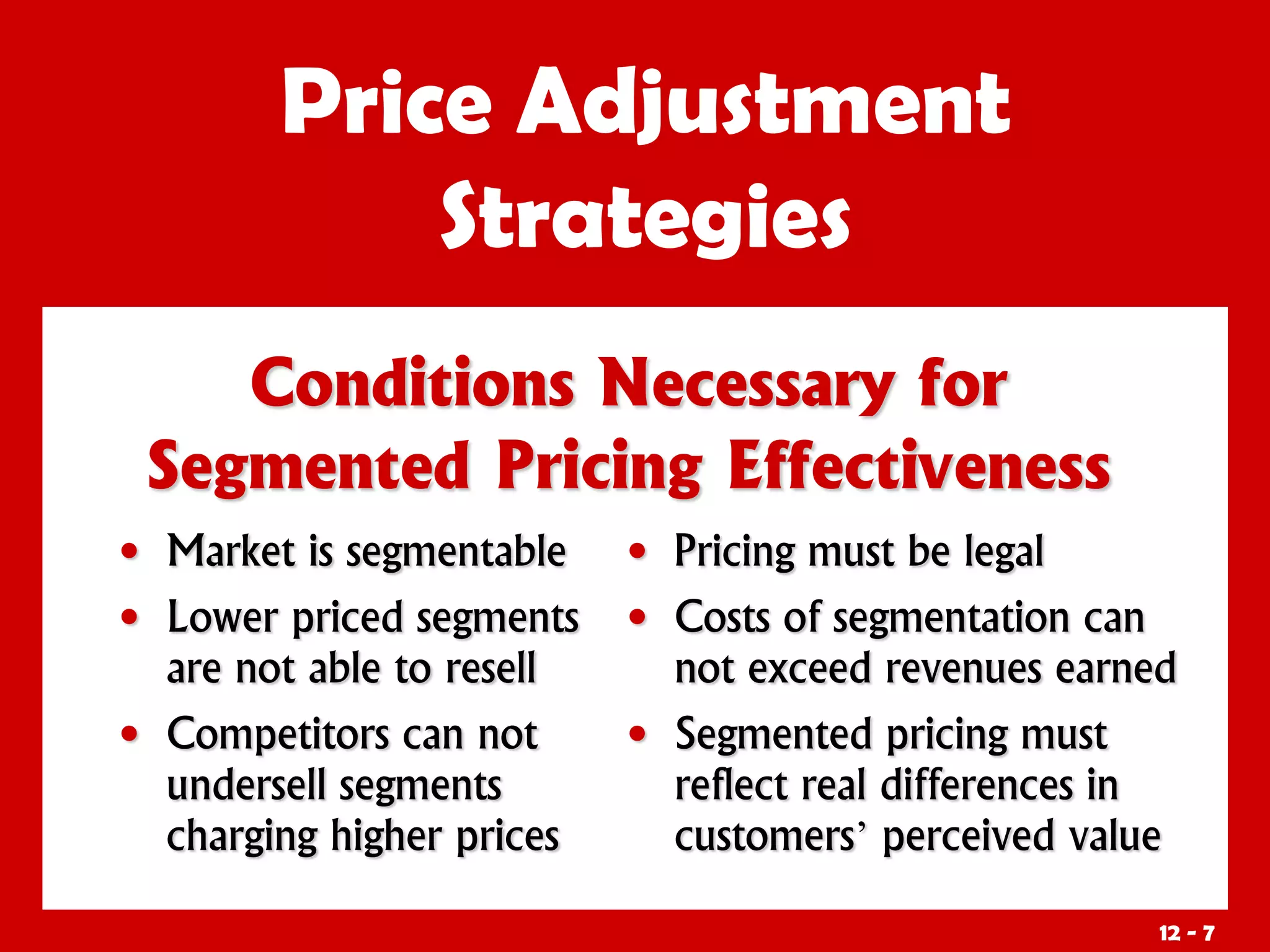 Pricing strategies | PPT