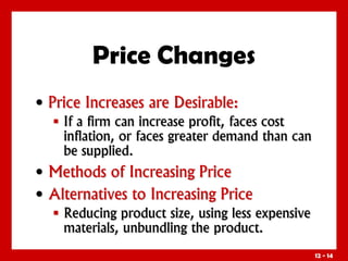 Pricing strategies | PPT
