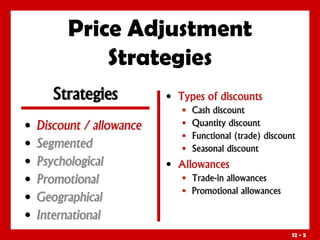 Pricing strategies | PPT