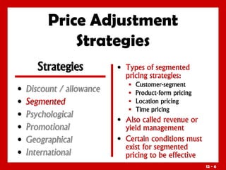 Pricing strategies | PPT