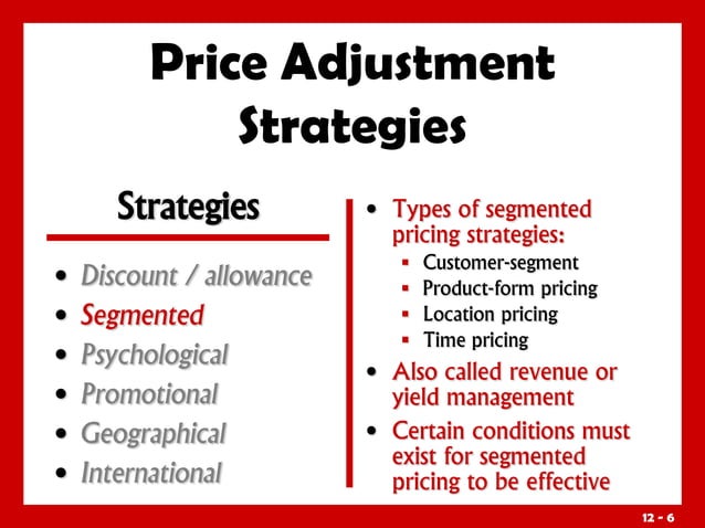 Pricing strategies | PPT
