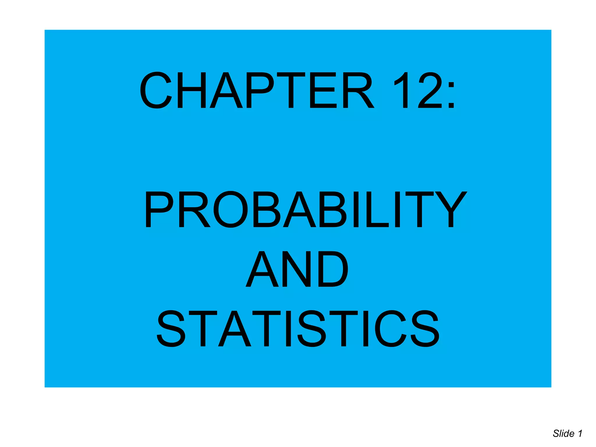Chapter 12 Probability and Statistics.ppt