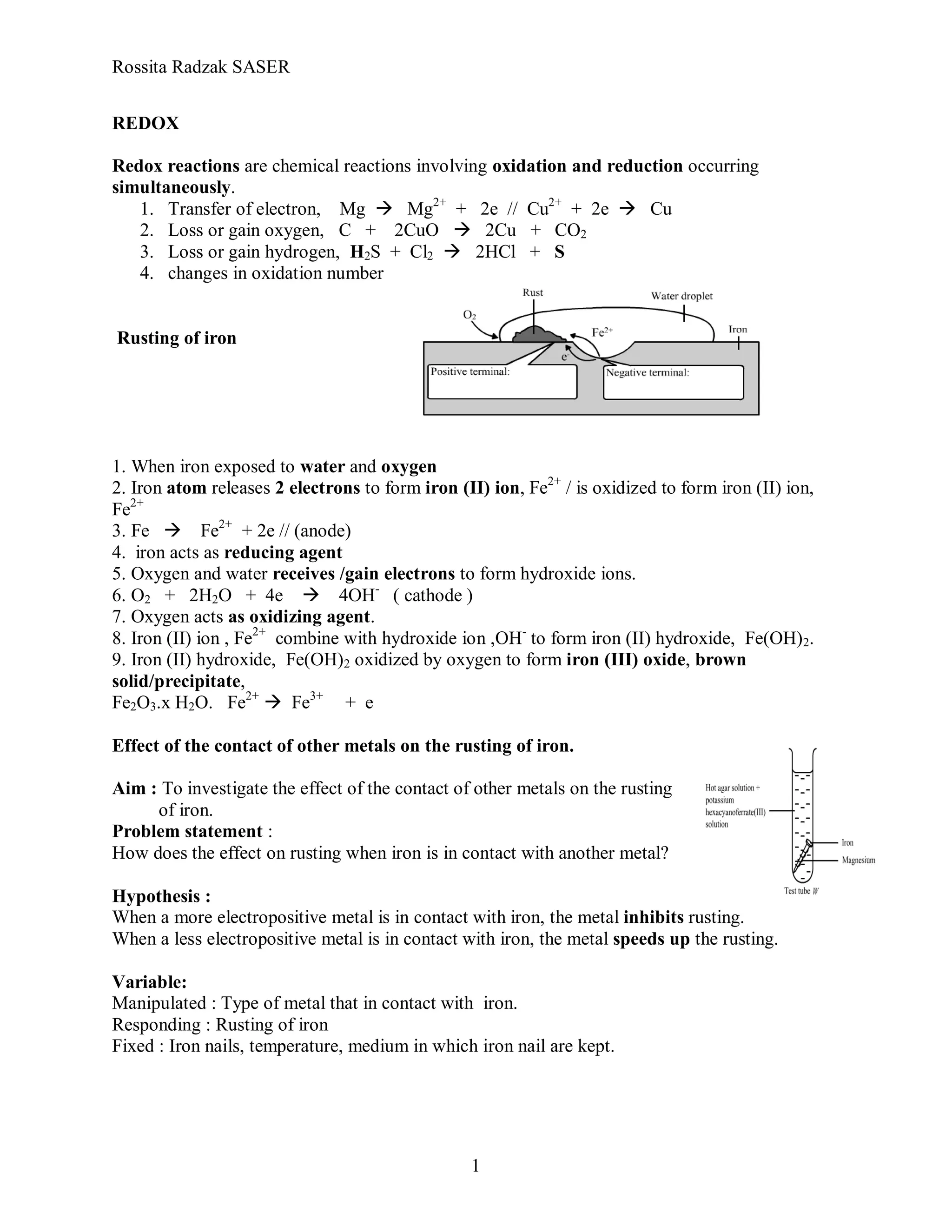 Chapter 12 Redox Reaction | PDF