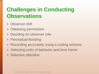 Chapter 12 Research Techniques Observations, Focus Groups, and Other ...