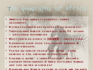Chapter 12 – Section 1 - Africa | PPT | Africa Travel | Travel Locations