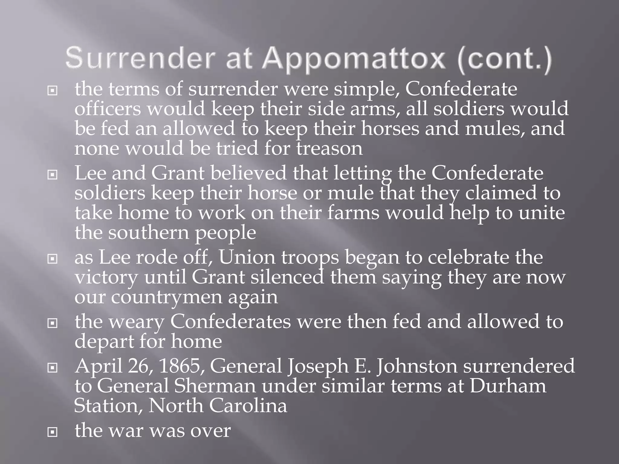 American Civil War (surrender) | PPTX