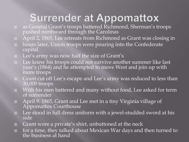 American Civil War (surrender) | PPTX