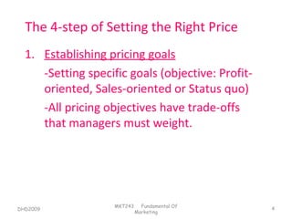 Chapter 12 (setting the right price) | PPT