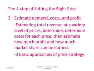 Chapter 12 (setting the right price) | PPT