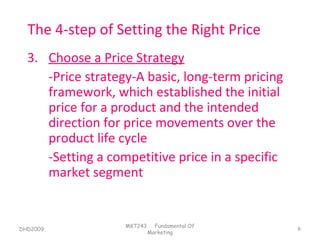 Chapter 12 (setting the right price) | PPT