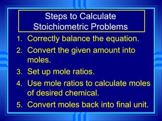 Chemistry - Chp 12 - Stoichiometry - PowerPoint | PPT