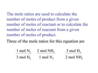 Chapter12stoichiometry 1229099374861225-1 | PPT