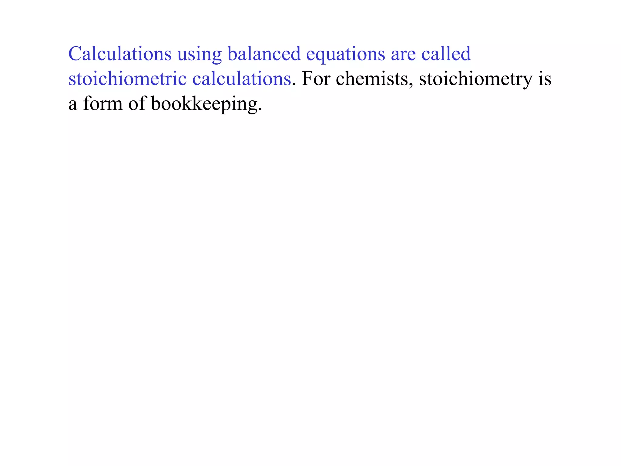 Chapter 12 Stoichiometry | PPT