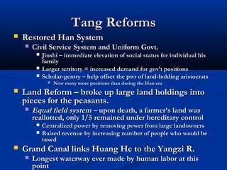 Chapter 12 Tang and Song China | PPT