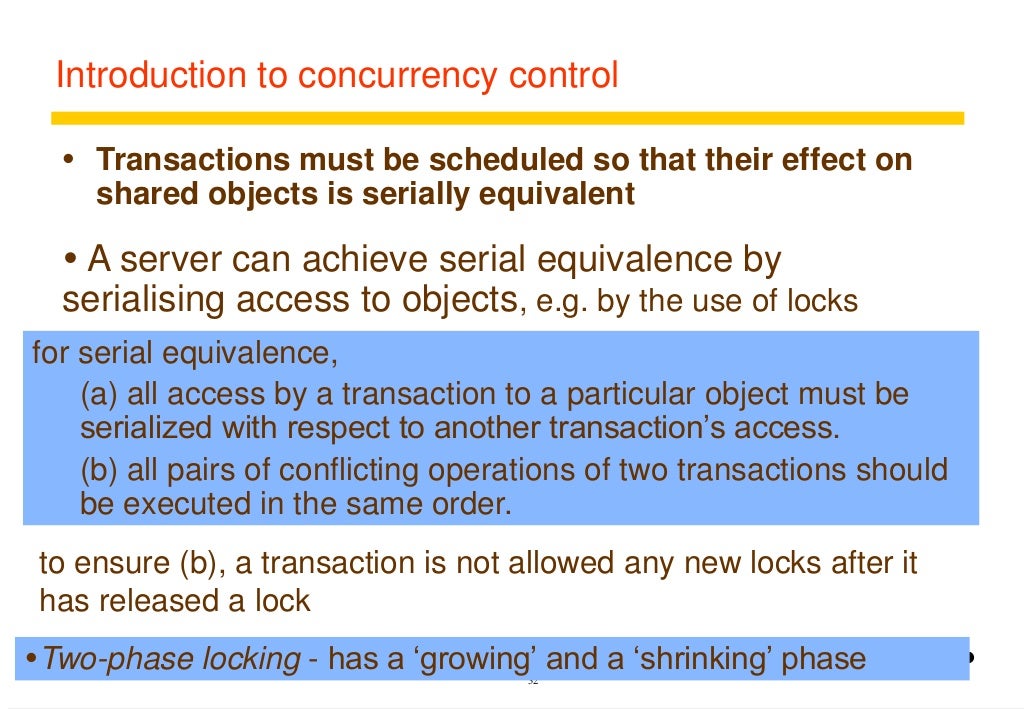Chapter 12 Transactions And Concurrency Control