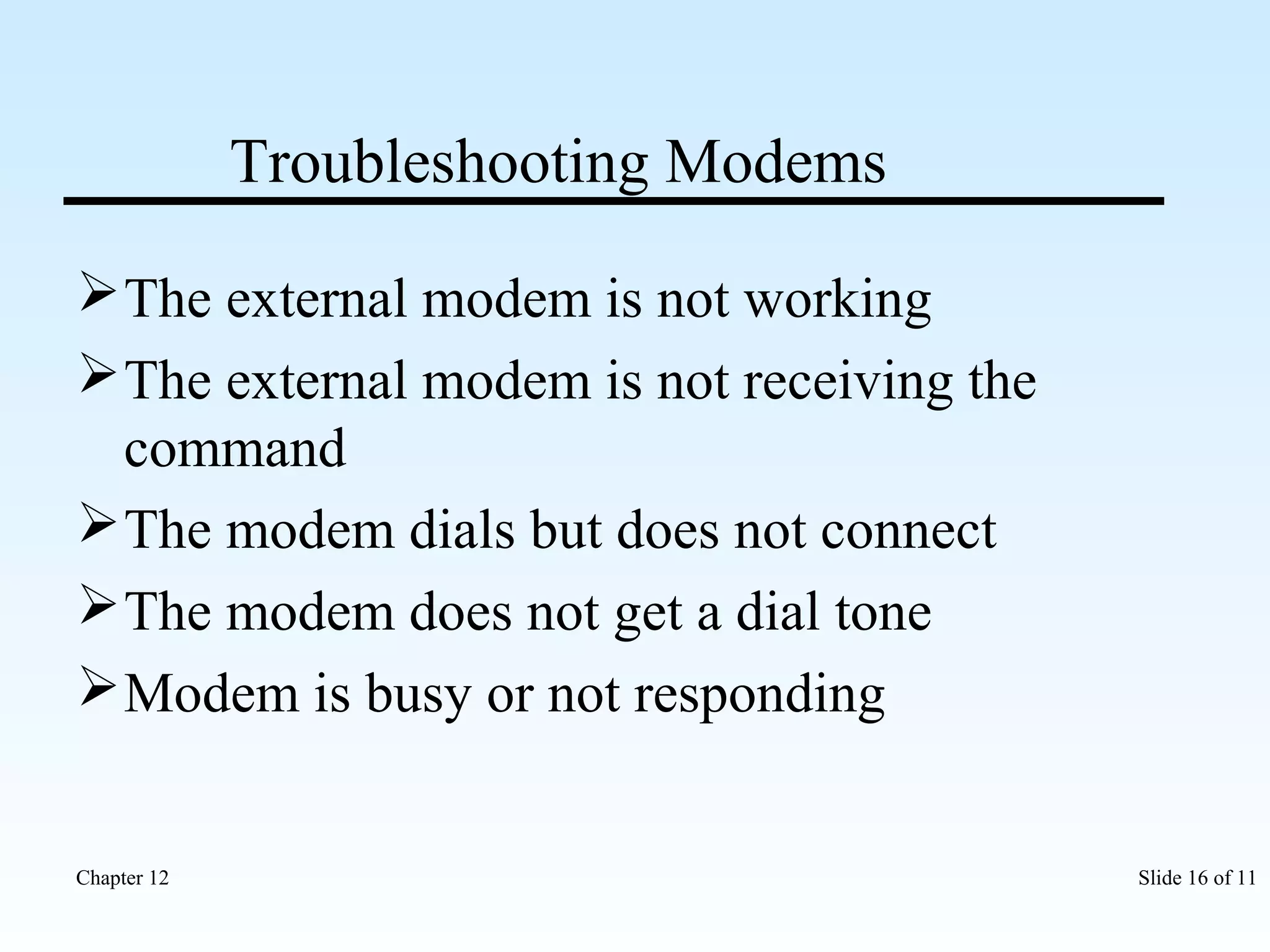 MODEM INTERNAL AND EXTERNAL | PPT