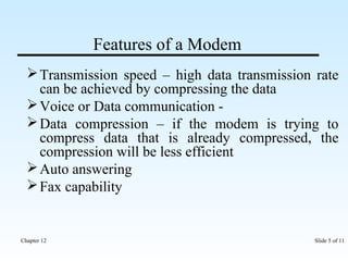 MODEM INTERNAL AND EXTERNAL | PPT