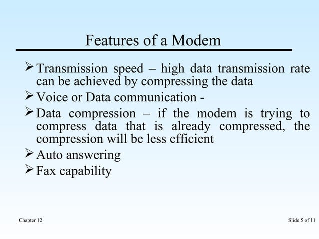 MODEM INTERNAL AND EXTERNAL | PPT