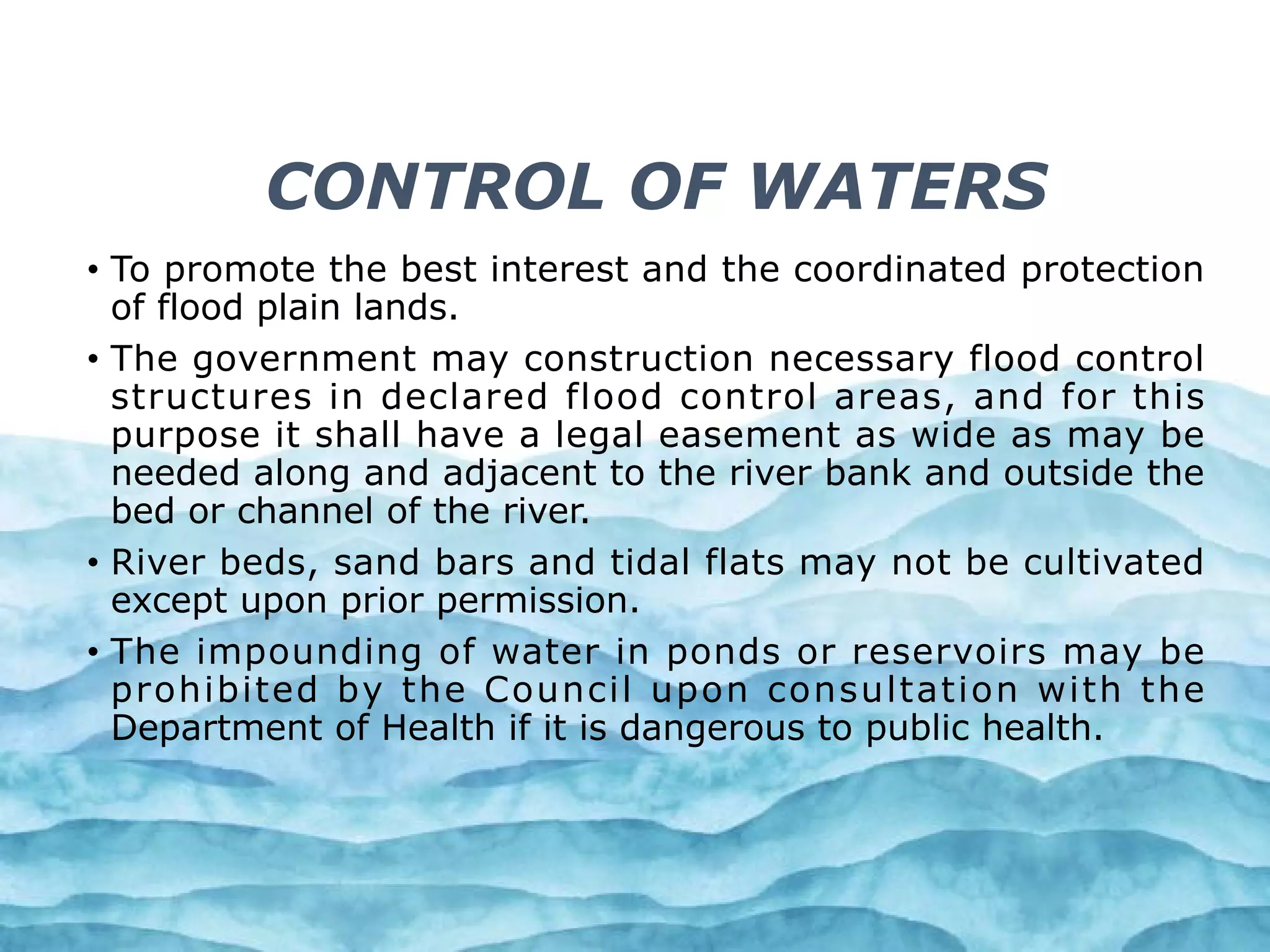Water Code of the Philippines | PDF