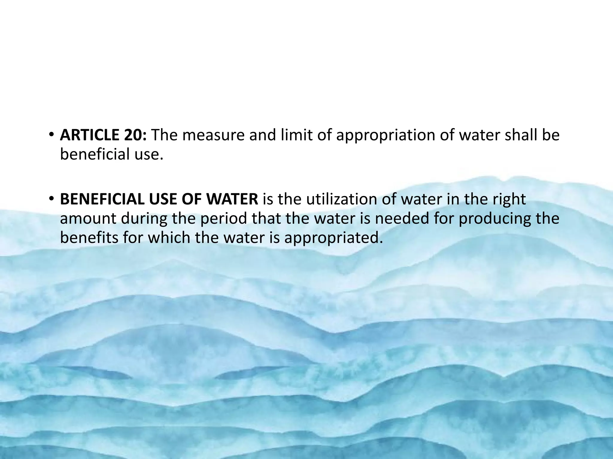 Water Code of the Philippines | PDF