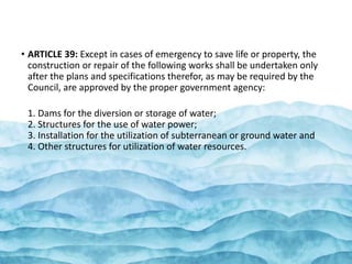 Water Code of the Philippines | PDF