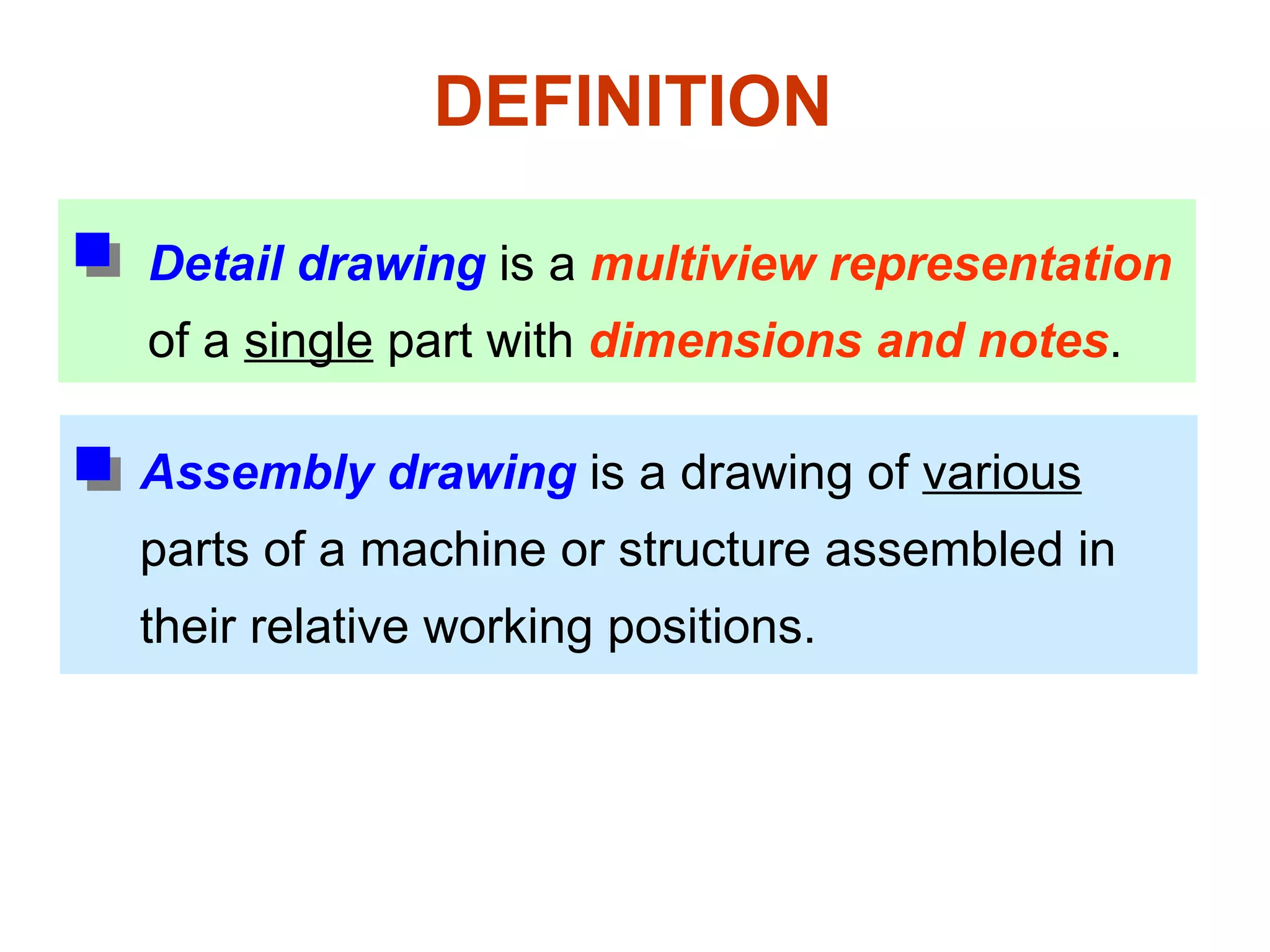 Engineering Drawing: Chapter 12 working drawing | PPT