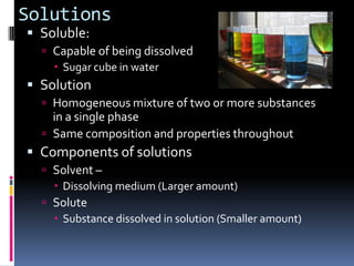 Chapter 13.1: Types of Mixtures | PPTX