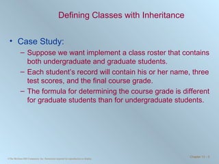 Chapter 13 - Inheritance and Polymorphism | PPT