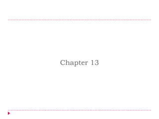 Chapter 13 | PPTX