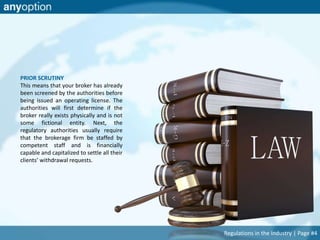 CHAPTER 13: REGULATIONS IN THE INDUSTRY | PPTX | Financial Regulation ...