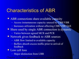 Traffic and Congestion Control in ATM Networks Chapter 13 | PPT