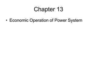 Economic Operation of Power System | PPT