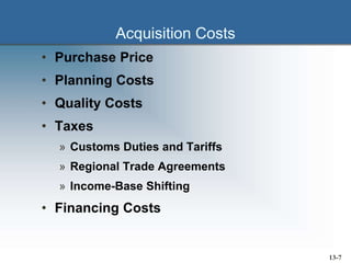 Chapter 13 Total Cost of Ownership | PPTX